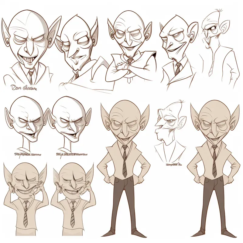 Character Concept Sheets Midjourney Prompt | PromptBase