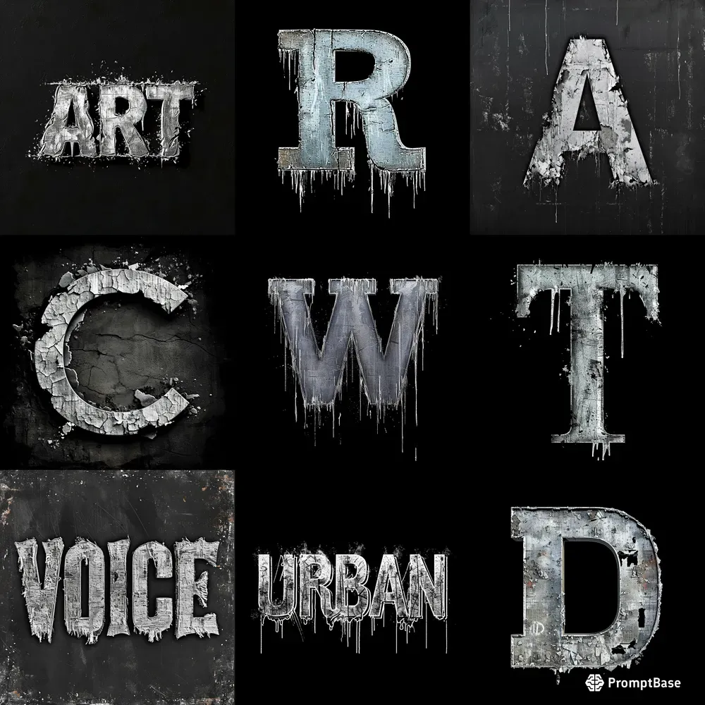 Banksy Graffiti Custom Font Text Gens Midjourney Prompt | PromptBase