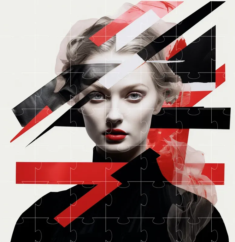 Pop Art Portrait Collages Midjourney Prompt | PromptBase