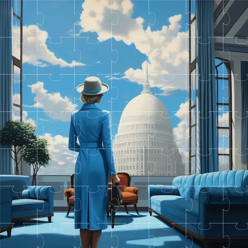 Elegant Portraits With Monumental Views Midjourney Prompt | PromptBase