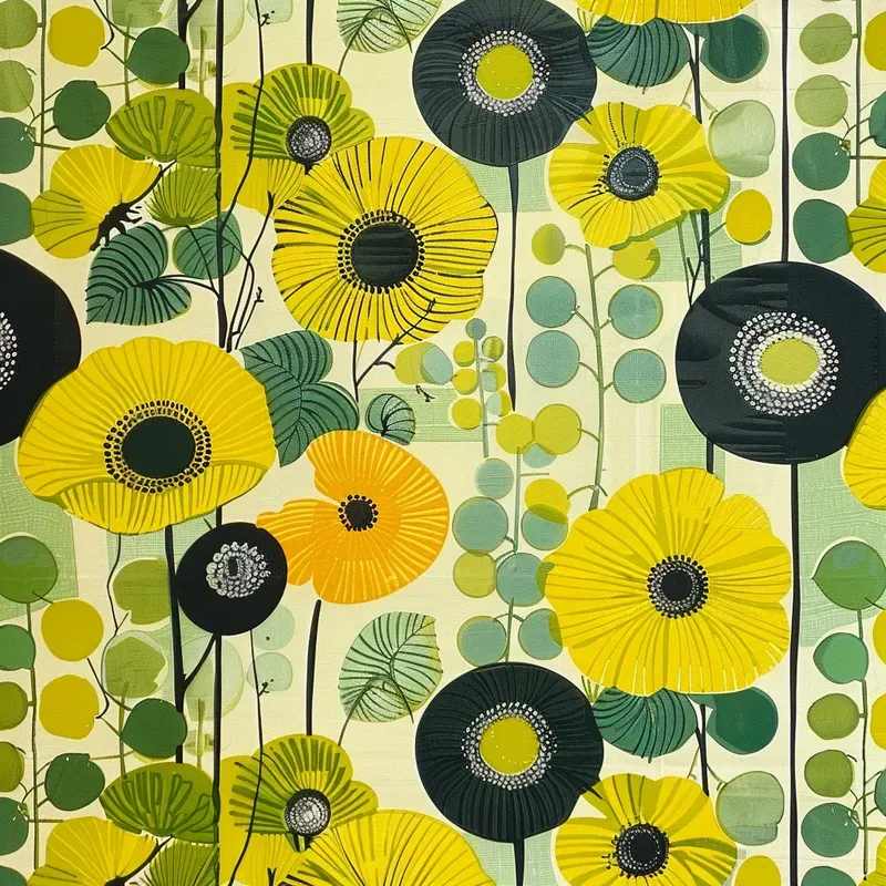 1960s Wallpaper Patterns Midjourney Prompt | PromptBase