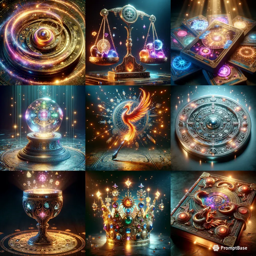 3D Esoteric Tarot Models DALL·E Prompt | PromptBase
