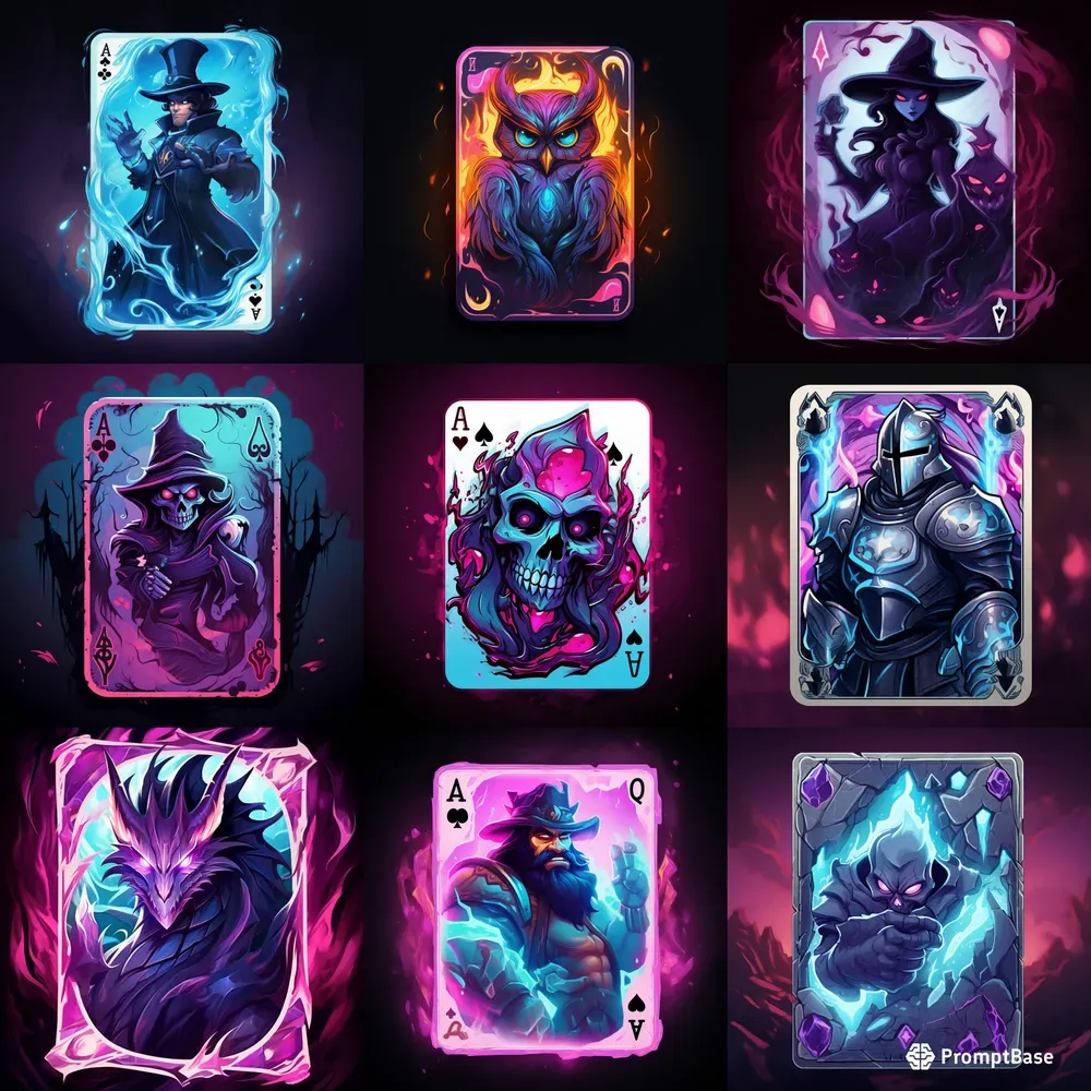 Fantasy Playing Cards Midjourney Prompt | PromptBase