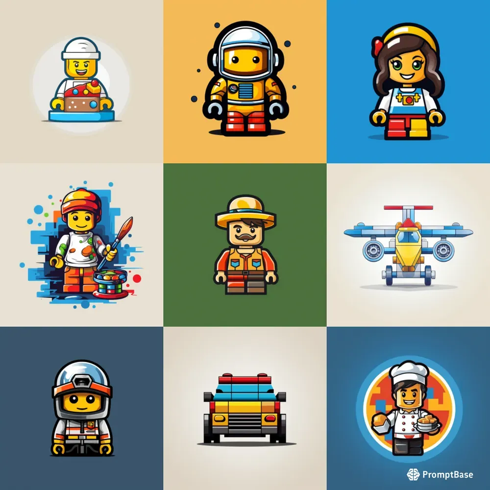 Lego Style Logos Midjourney Prompt | PromptBase
