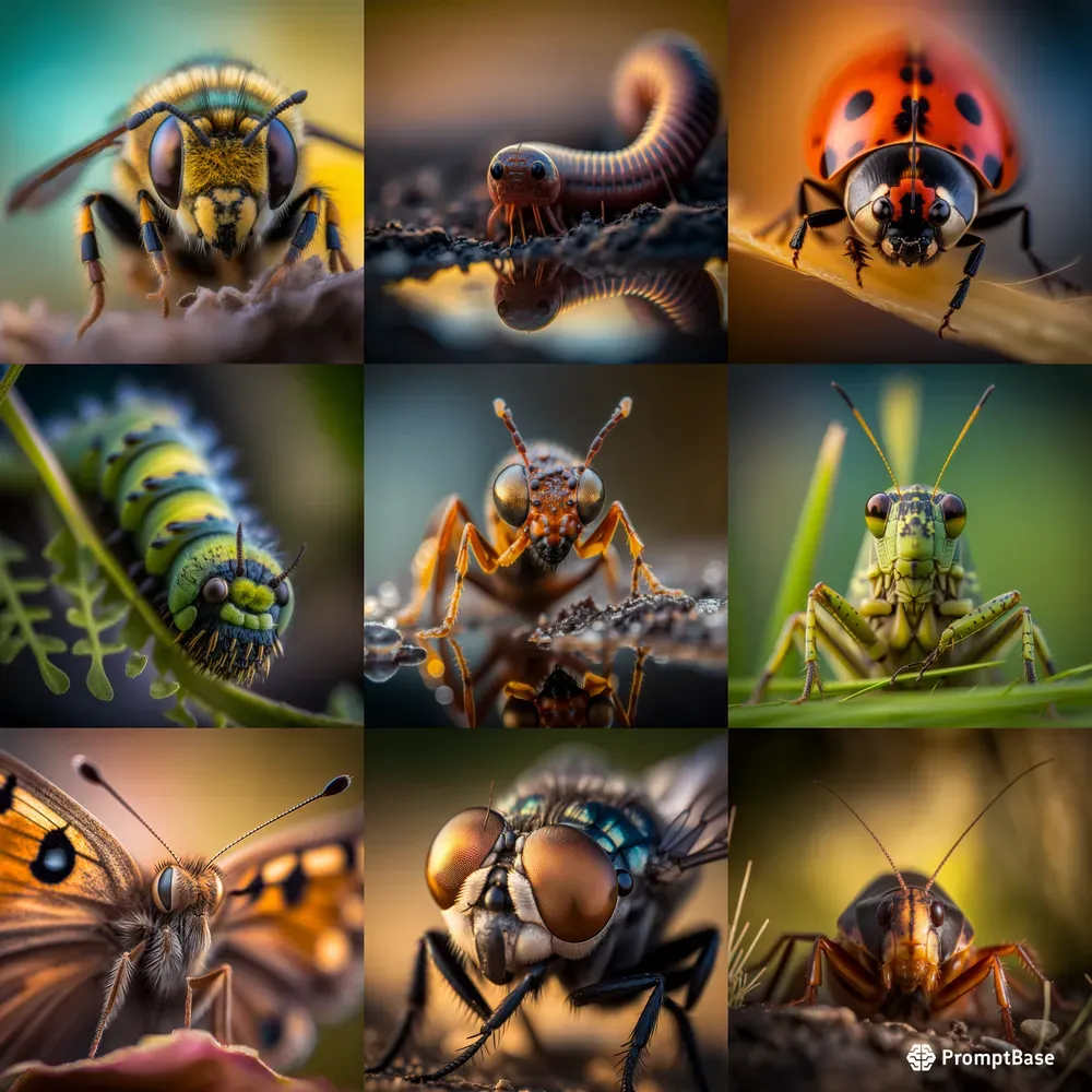 Insect Macro Photographs Midjourney Prompt | PromptBase