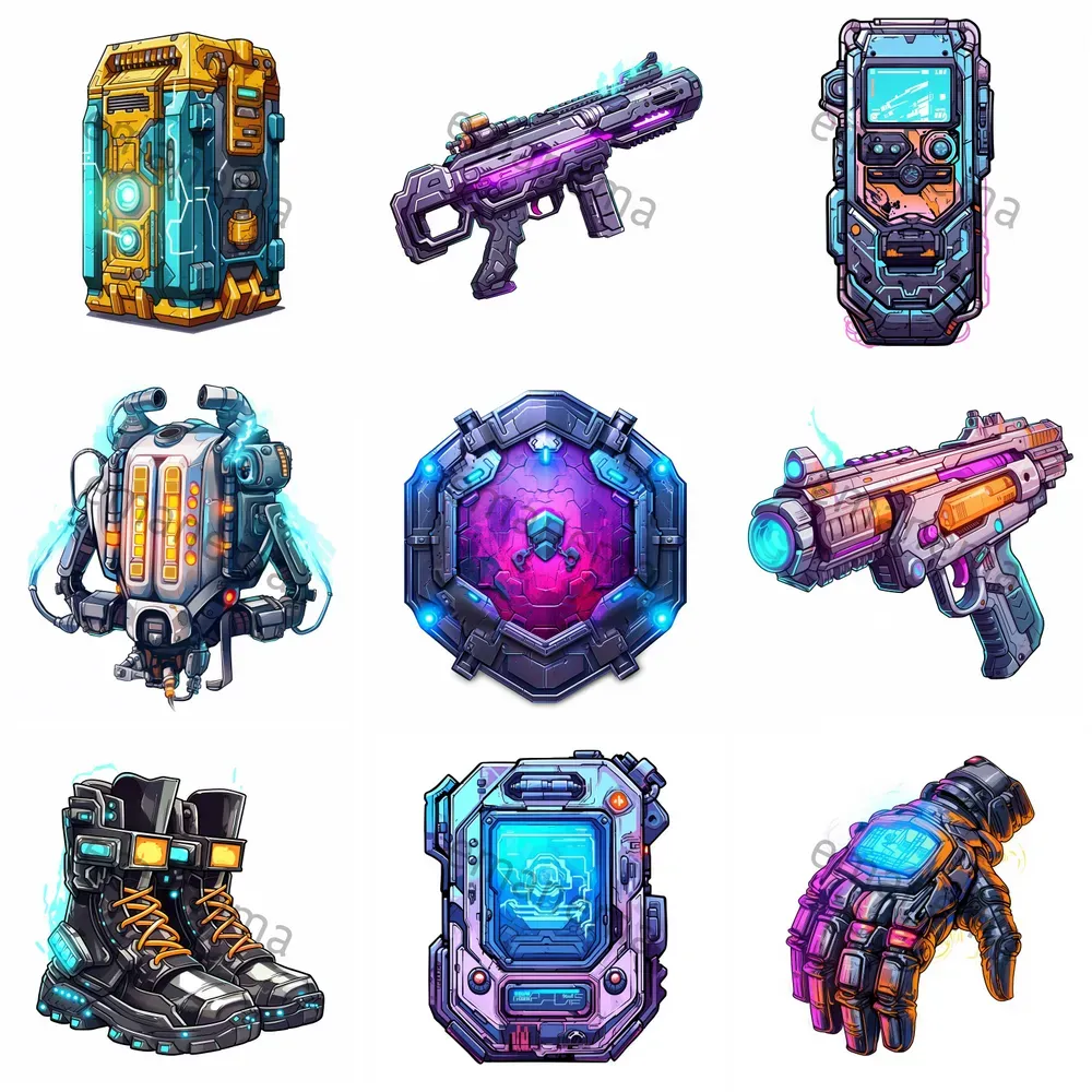 Cyberpunk Objects Illustrations Midjourney Prompt | PromptBase