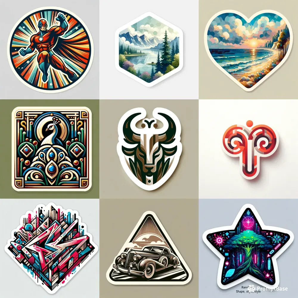 Custom Sticker Creations DALL·E Prompt | PromptBase