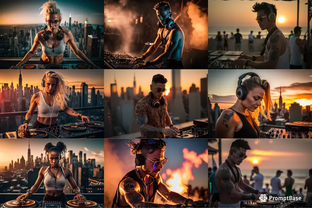 Real Dj Models Midjourney Prompt | PromptBase