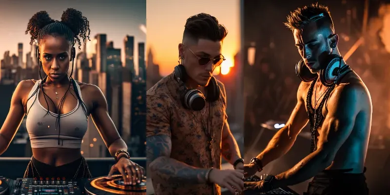 Real Dj Models Midjourney Prompt | PromptBase