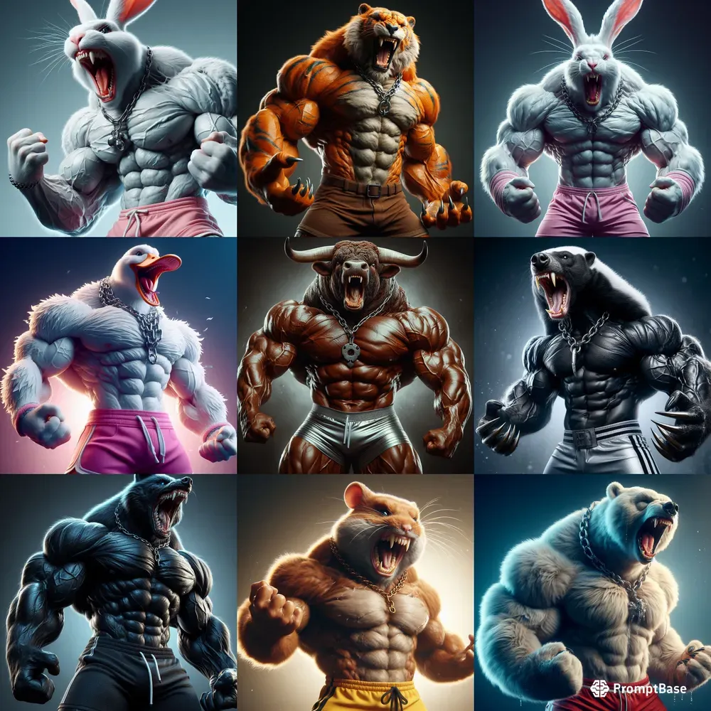 Muscular Characters DALL·E Prompt | PromptBase