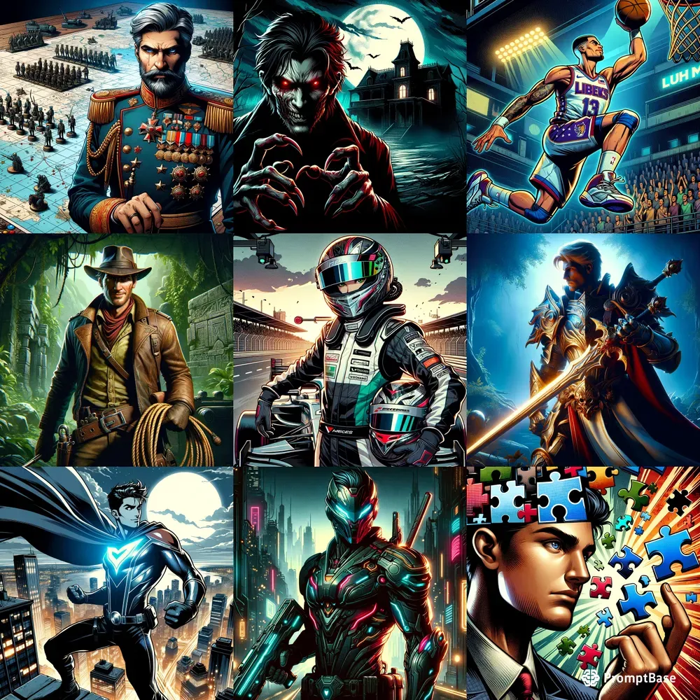 Videogame Character Portrait Comic Art Leonardo Ai Prompt | PromptBase