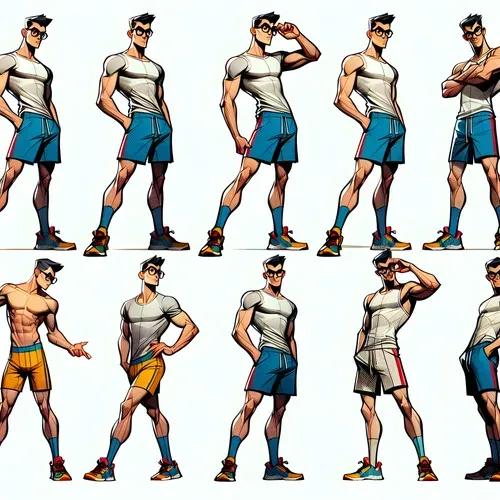 2d Character Various Poses Generator App | PromptBase