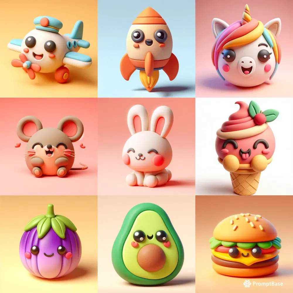 3D Render Clay Emojis DALL·E Prompt | PromptBase
