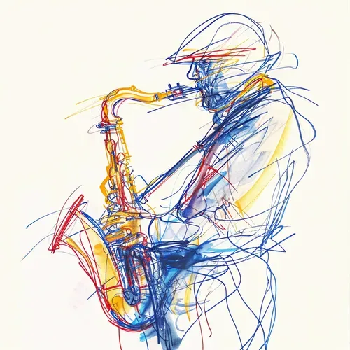 Simple Abstract Pencil Line Sketches App | PromptBase