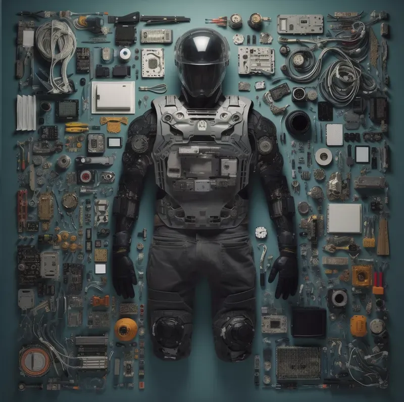 Character Armor Breakdown Blueprints Midjourney Prompt | PromptBase