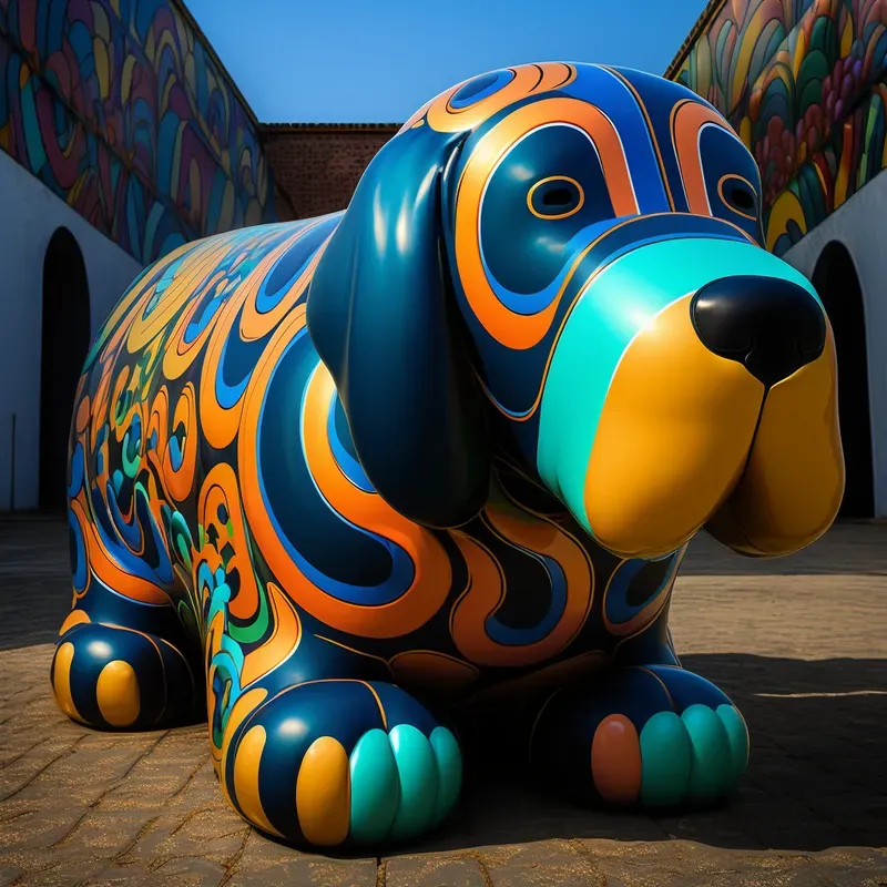 Inflatable Animals With Funny Patterns Midjourney Prompt | PromptBase