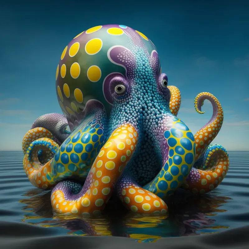 Inflatable Animals With Funny Patterns Midjourney Prompt | PromptBase