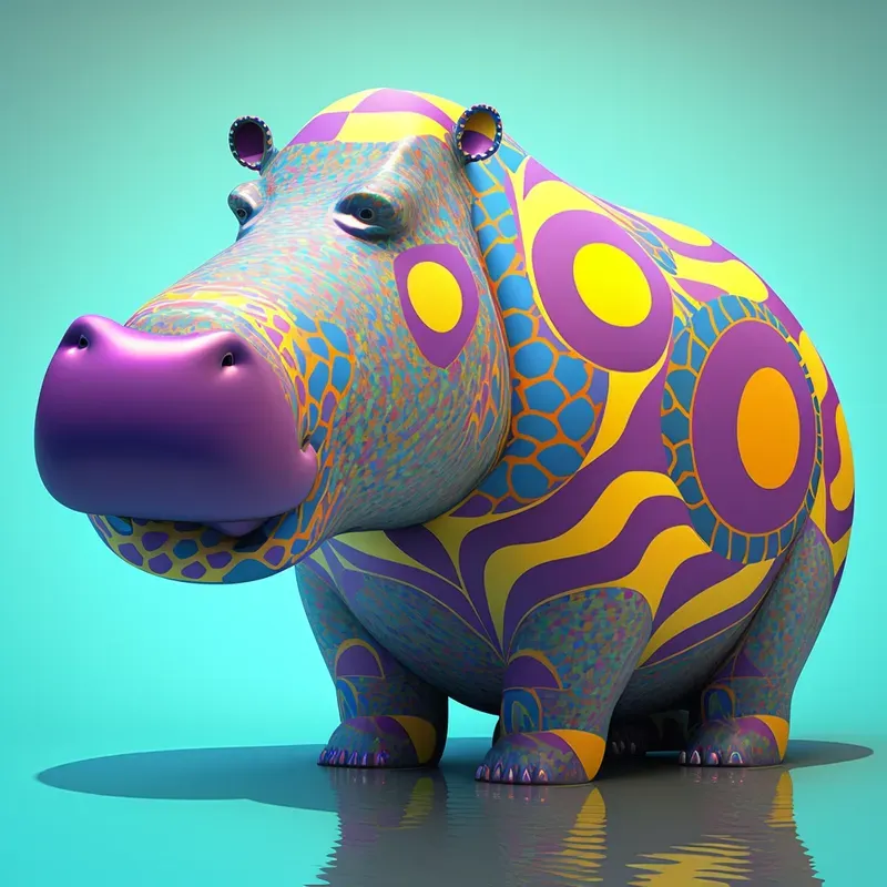 Inflatable Animals With Funny Patterns Midjourney Prompt | PromptBase