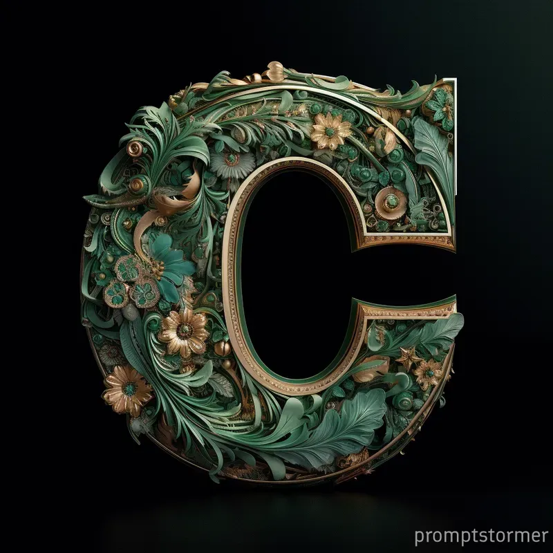 Beautiful Letter Design Midjourney Prompt | PromptBase