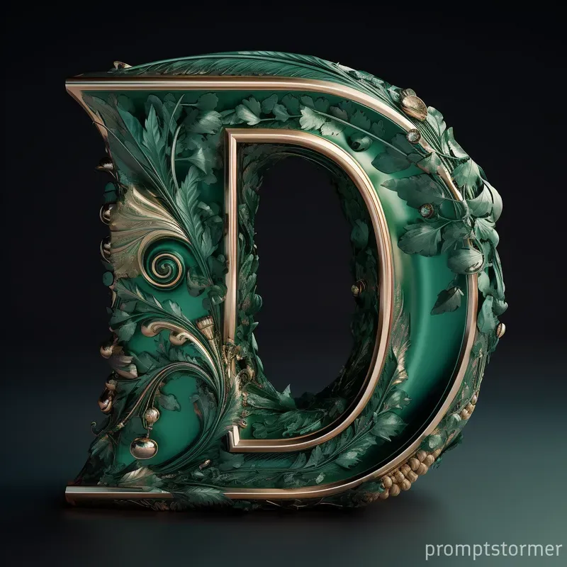 Beautiful Letter Design Midjourney Prompt | PromptBase