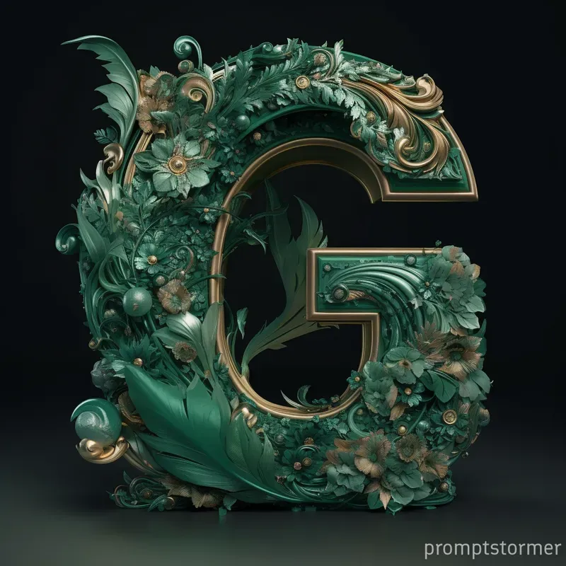 Beautiful Letter Design Midjourney Prompt | PromptBase