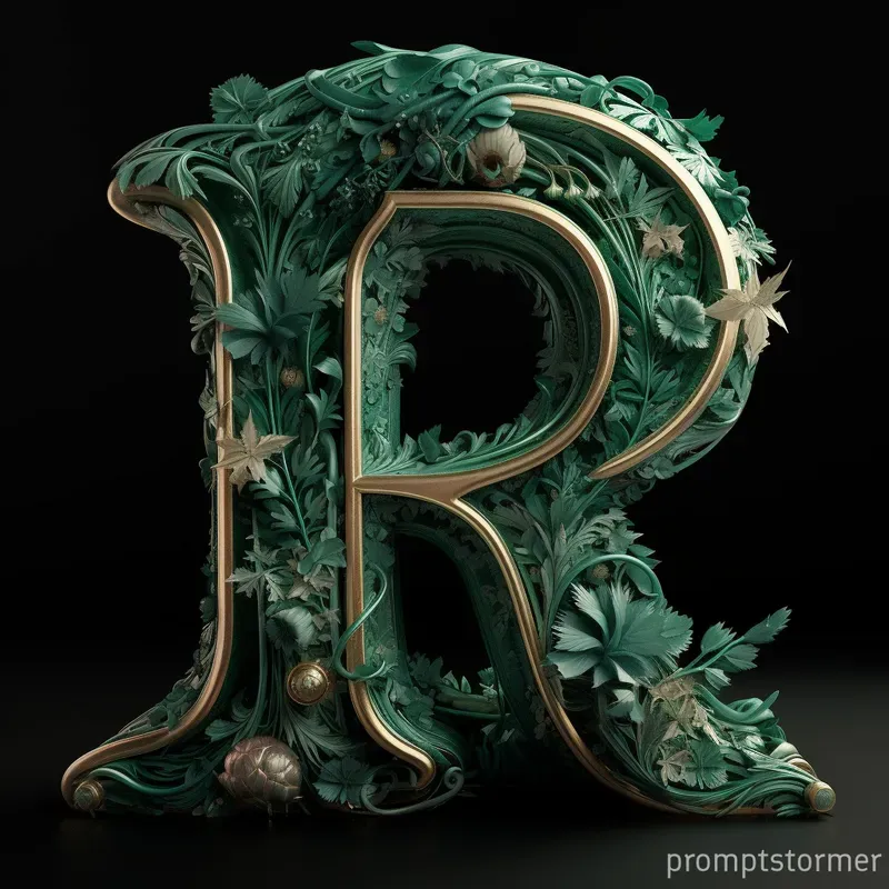 Beautiful Letter Design Midjourney Prompt | PromptBase