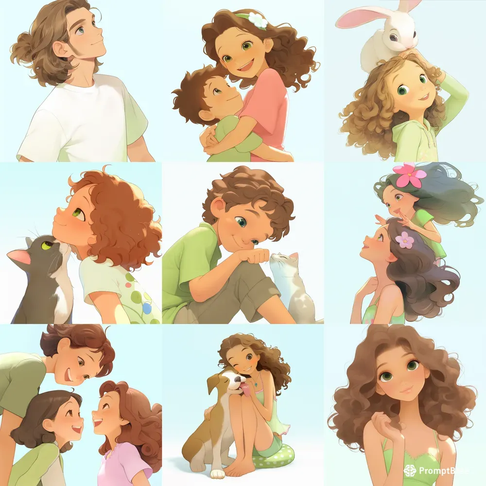 Vivid Anime Characters Midjourney Prompt | PromptBase