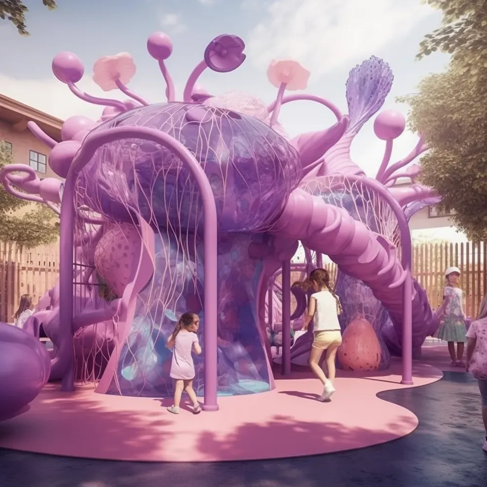 Immersive Urban Playgrounds For Children Midjourney Prompt | PromptBase