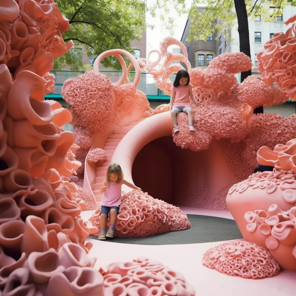 Immersive Urban Playgrounds For Children Midjourney Prompt | PromptBase