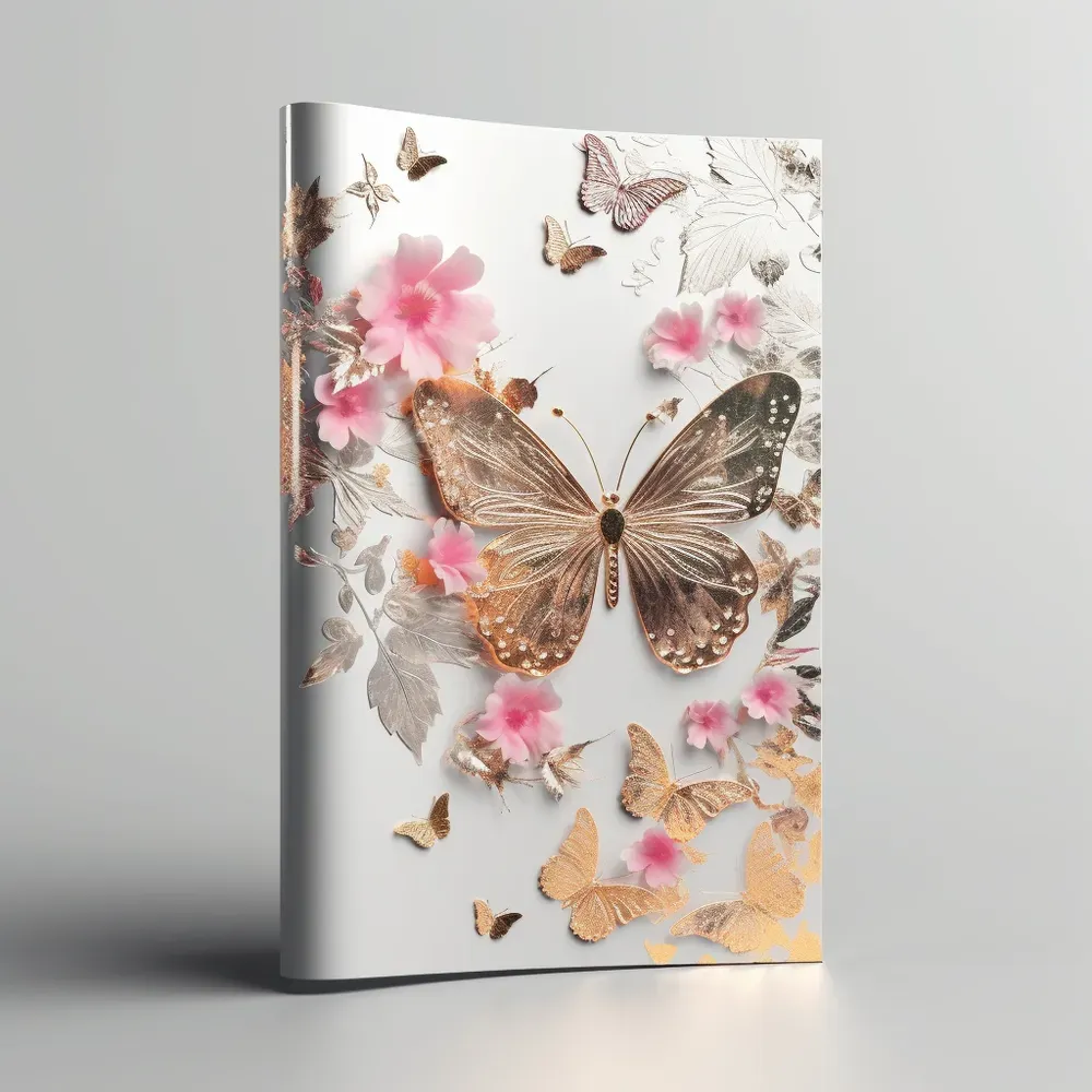 Foil Embossed Book Covers With Labels Midjourney Prompt | PromptBase