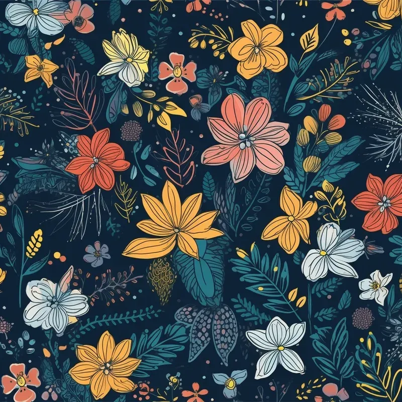 Beautiful Cartoon Patterns Midjourney Prompt | PromptBase