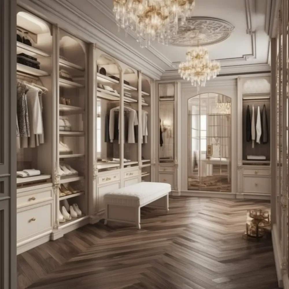 Beautiful Wardrobe Setting Ideas Midjourney Prompt | PromptBase