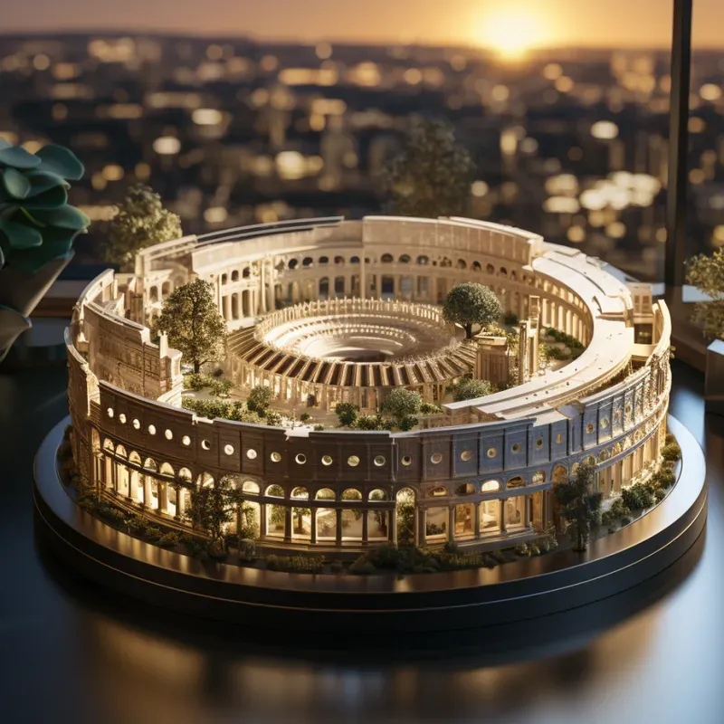 Famous Buildings Miniatures Midjourney Prompt | PromptBase