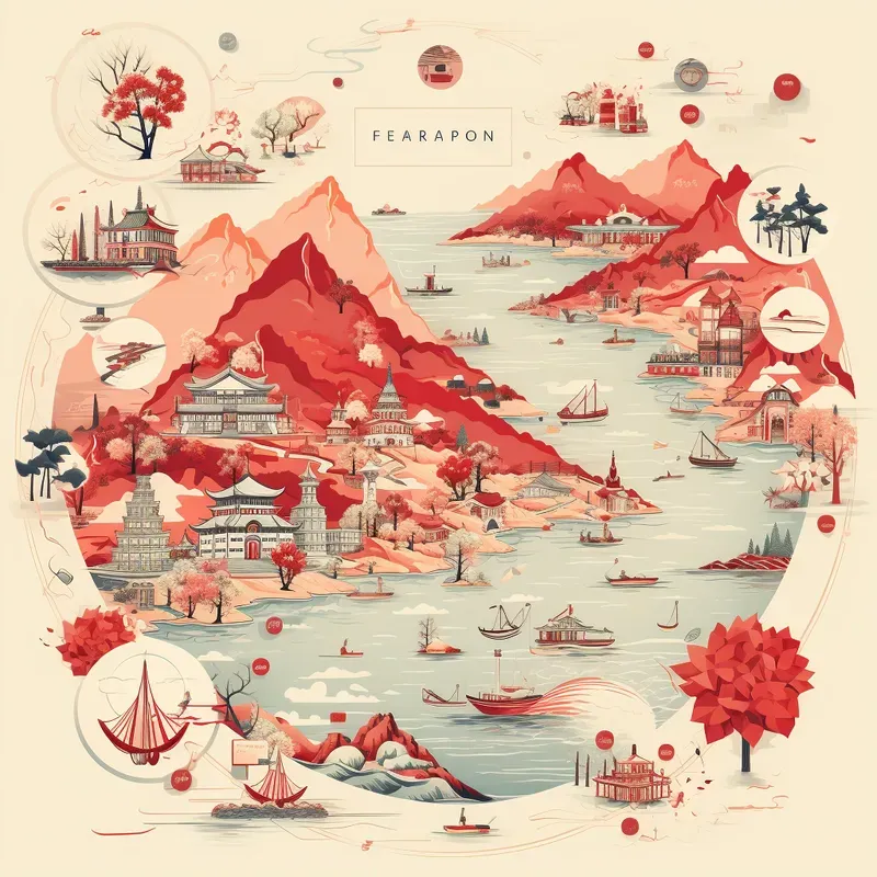 Beautiful Places Maps In Worlds Midjourney Prompt | PromptBase