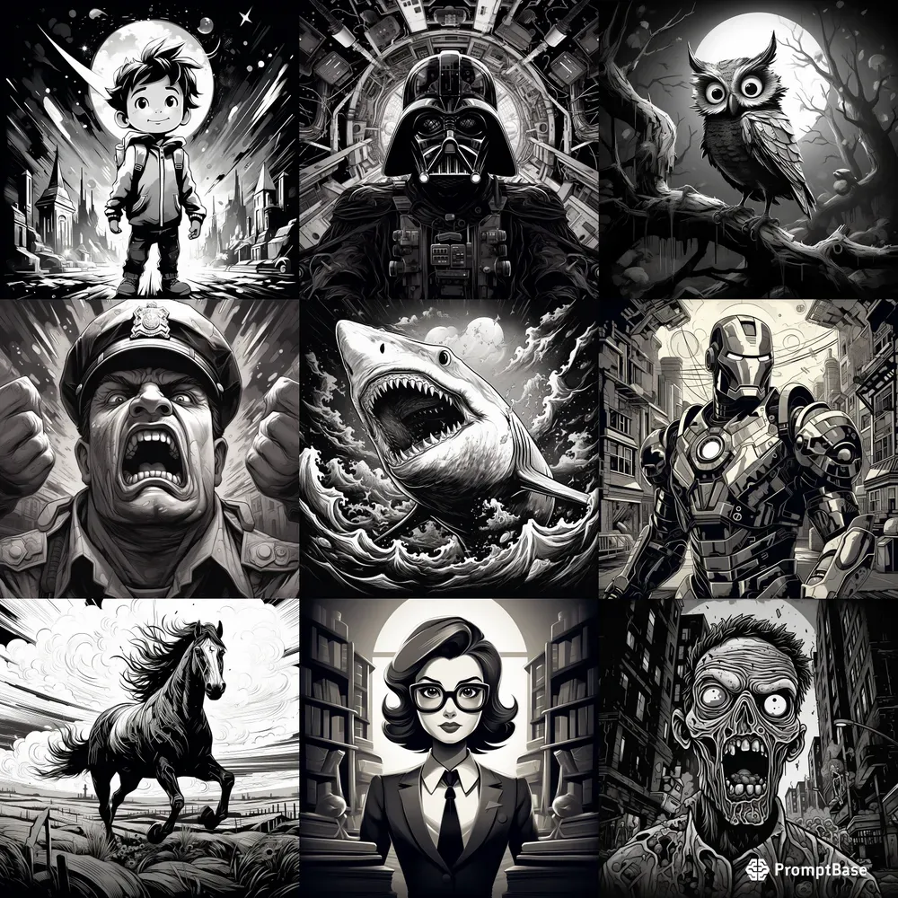 Comic Style Characters Midjourney Prompt | PromptBase