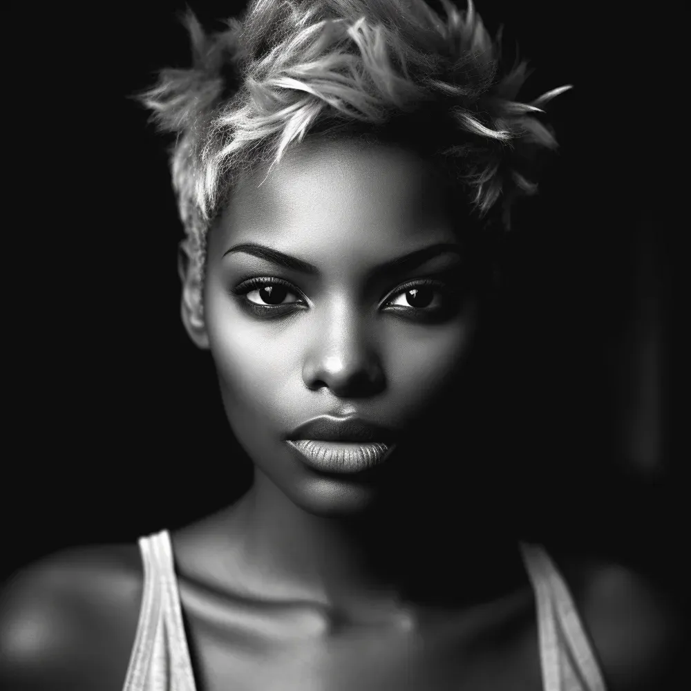 Dramatic Monochrome Portraits Midjourney Prompt Promptbase