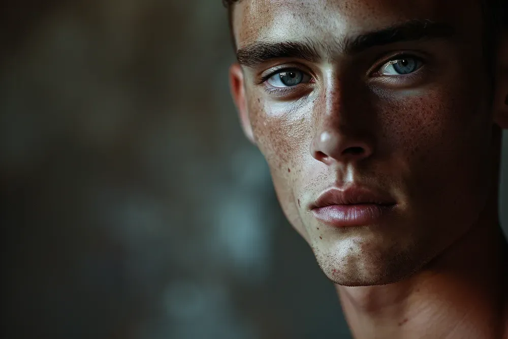 Hyperrealistic Male Portraits Midjourney Prompt | PromptBase