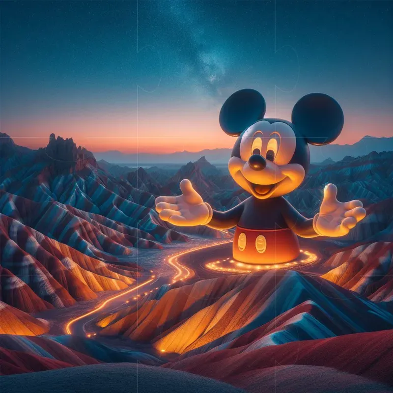 Clapping Disney Magic DALL·E Prompt | PromptBase