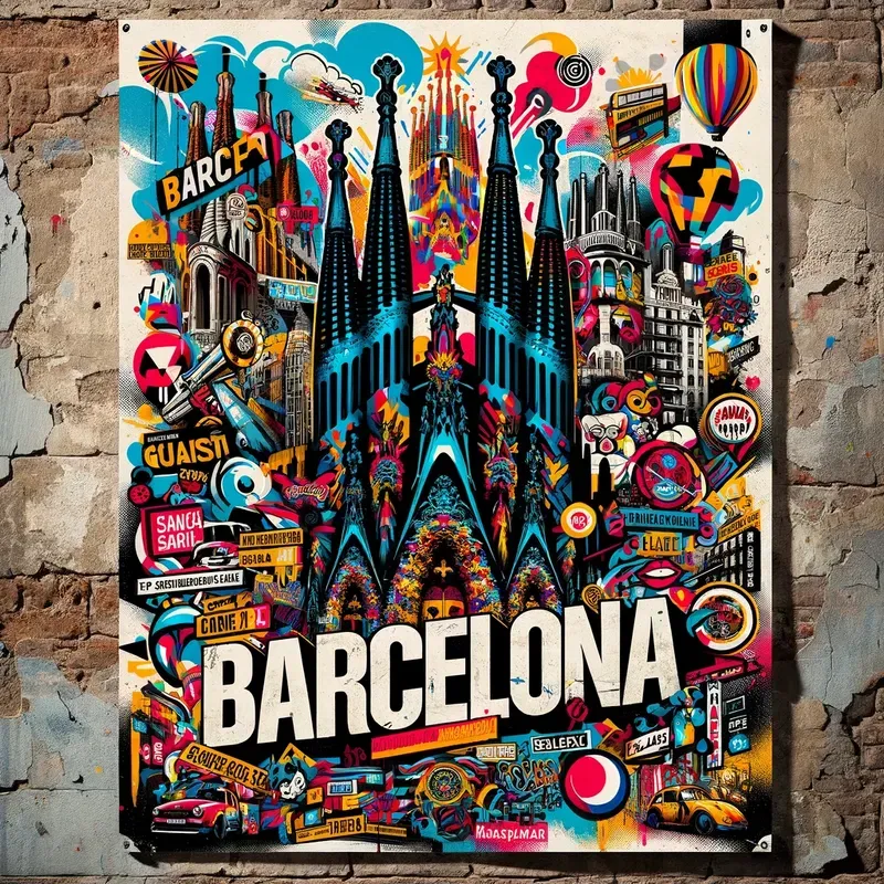 Posters Of City Street Art Style DALL·E Prompt | PromptBase