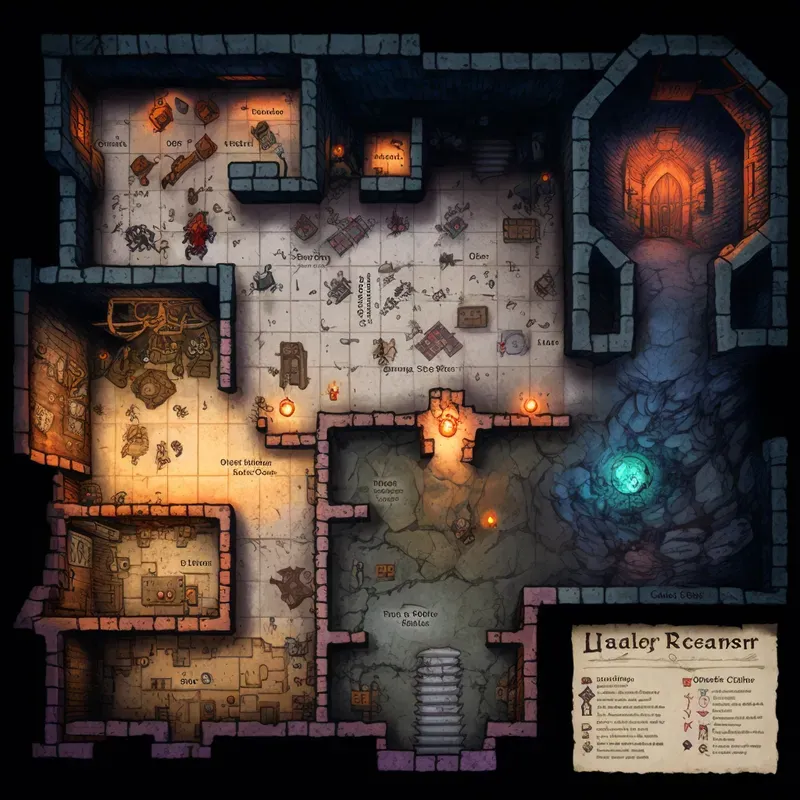 Realms Of Adventure Gaming Maps Midjourney Prompt | PromptBase