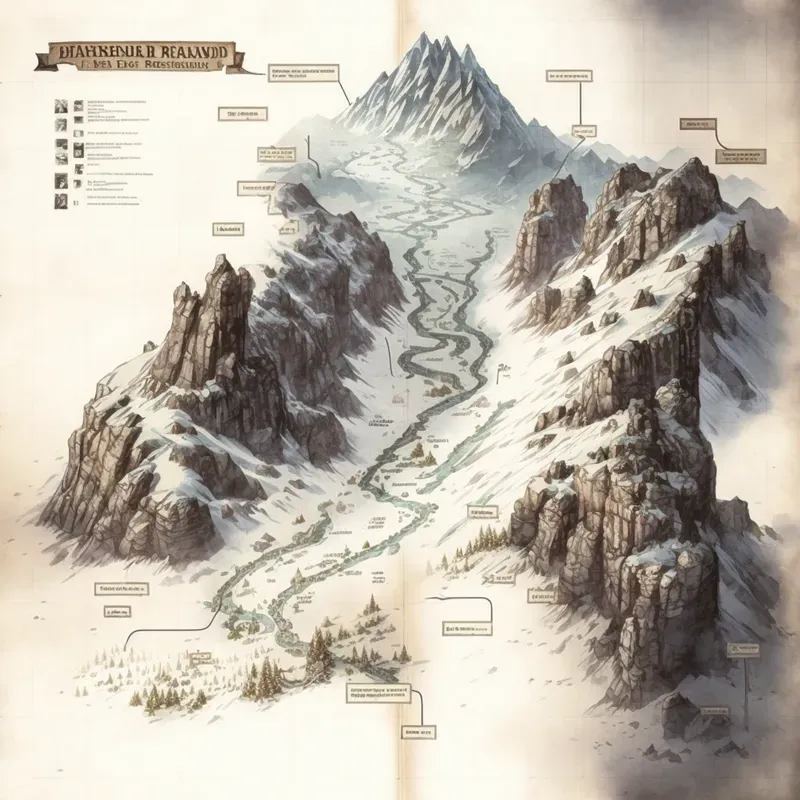 Realms Of Adventure Gaming Maps Midjourney Prompt | PromptBase