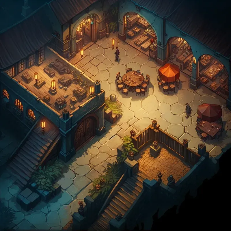 Realms Of Adventure Gaming Maps Midjourney Prompt | PromptBase