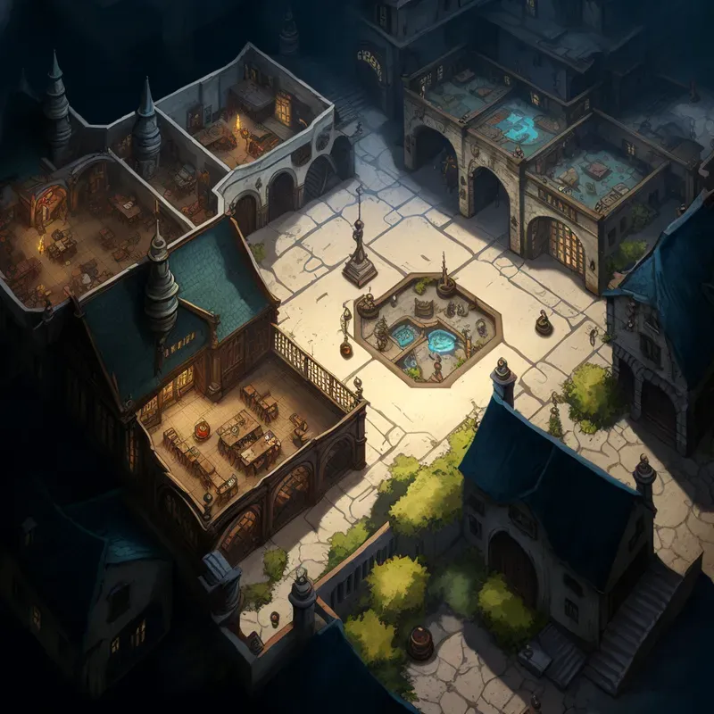 Realms Of Adventure Gaming Maps Midjourney Prompt | PromptBase