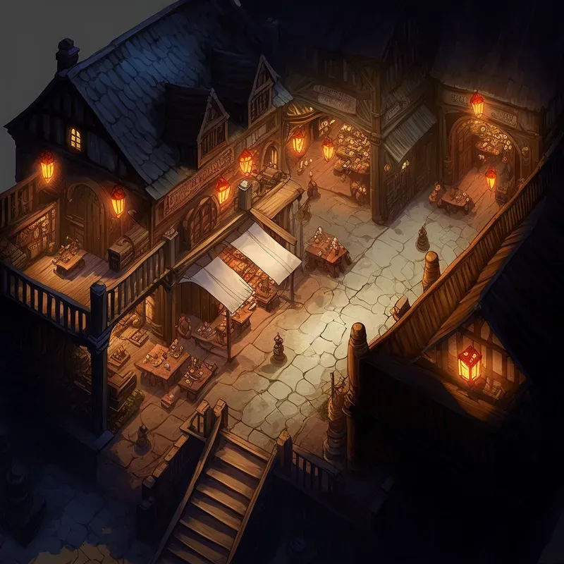 Realms Of Adventure Gaming Maps Midjourney Prompt | PromptBase