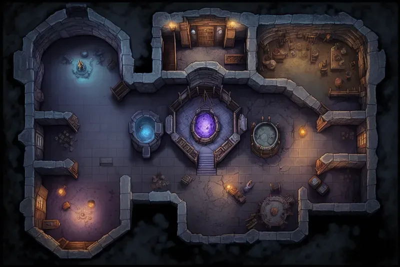 DnD Battle Map Generator Midjourney Prompt | PromptBase