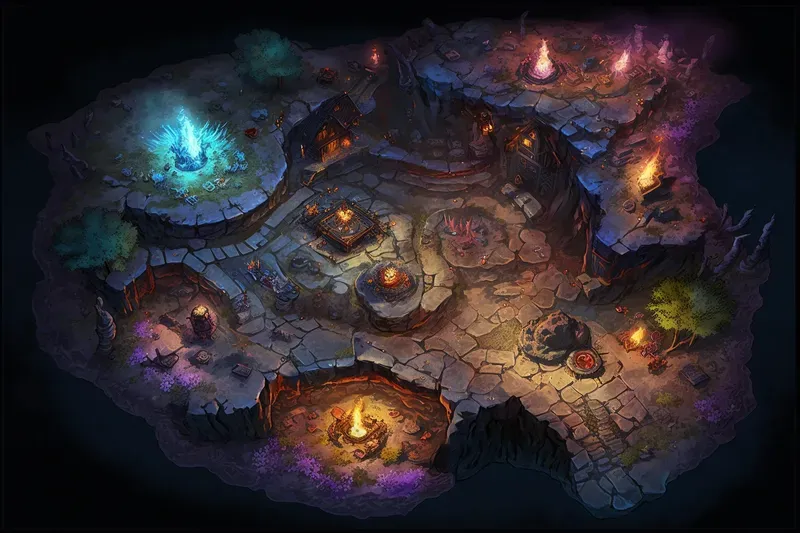 DnD Battle Map Generator Midjourney Prompt | PromptBase