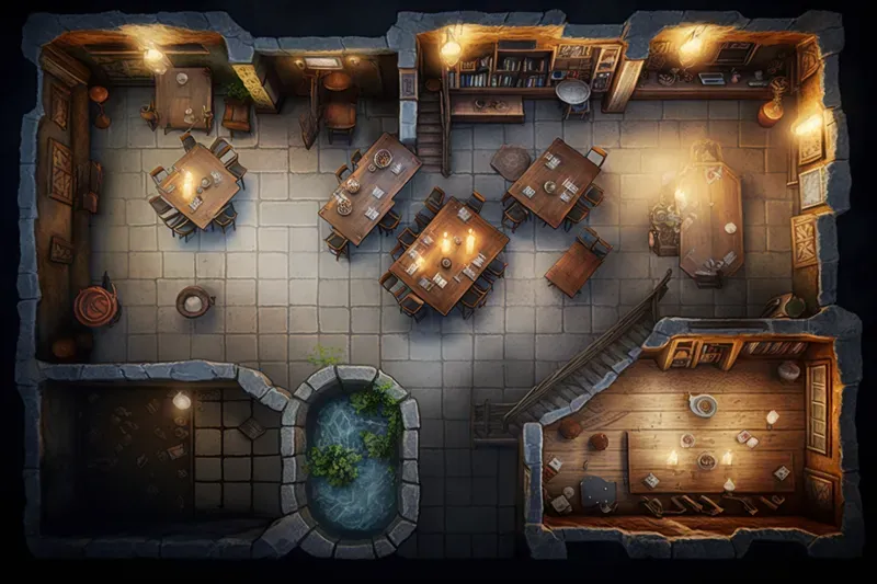 DnD Battle Map Generator Midjourney Prompt | PromptBase