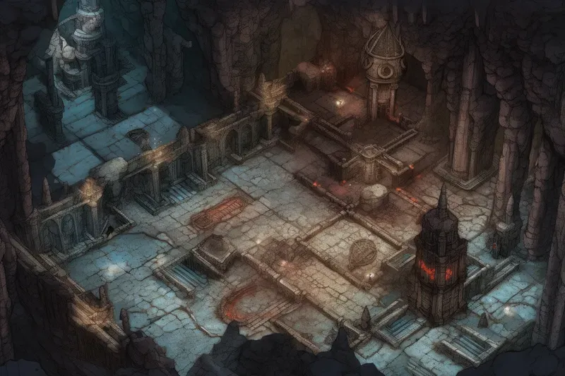 DnD Battle Map Generator Midjourney Prompt | PromptBase