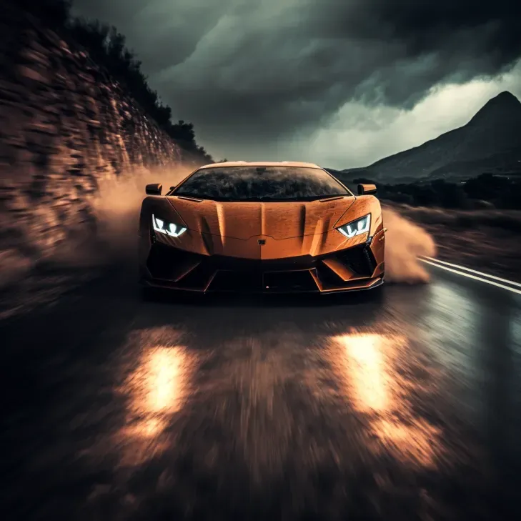 Cars Action Shots Midjourney Prompt | PromptBase