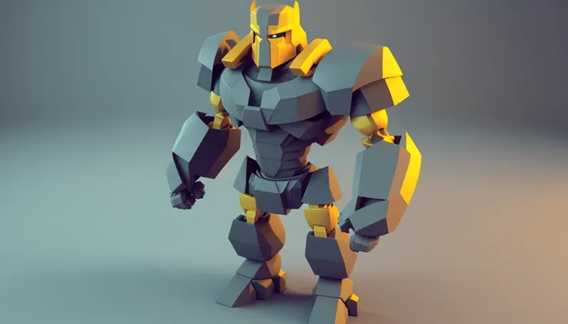 3D Low-poly Pixel Characters Midjourney Prompt | PromptBase